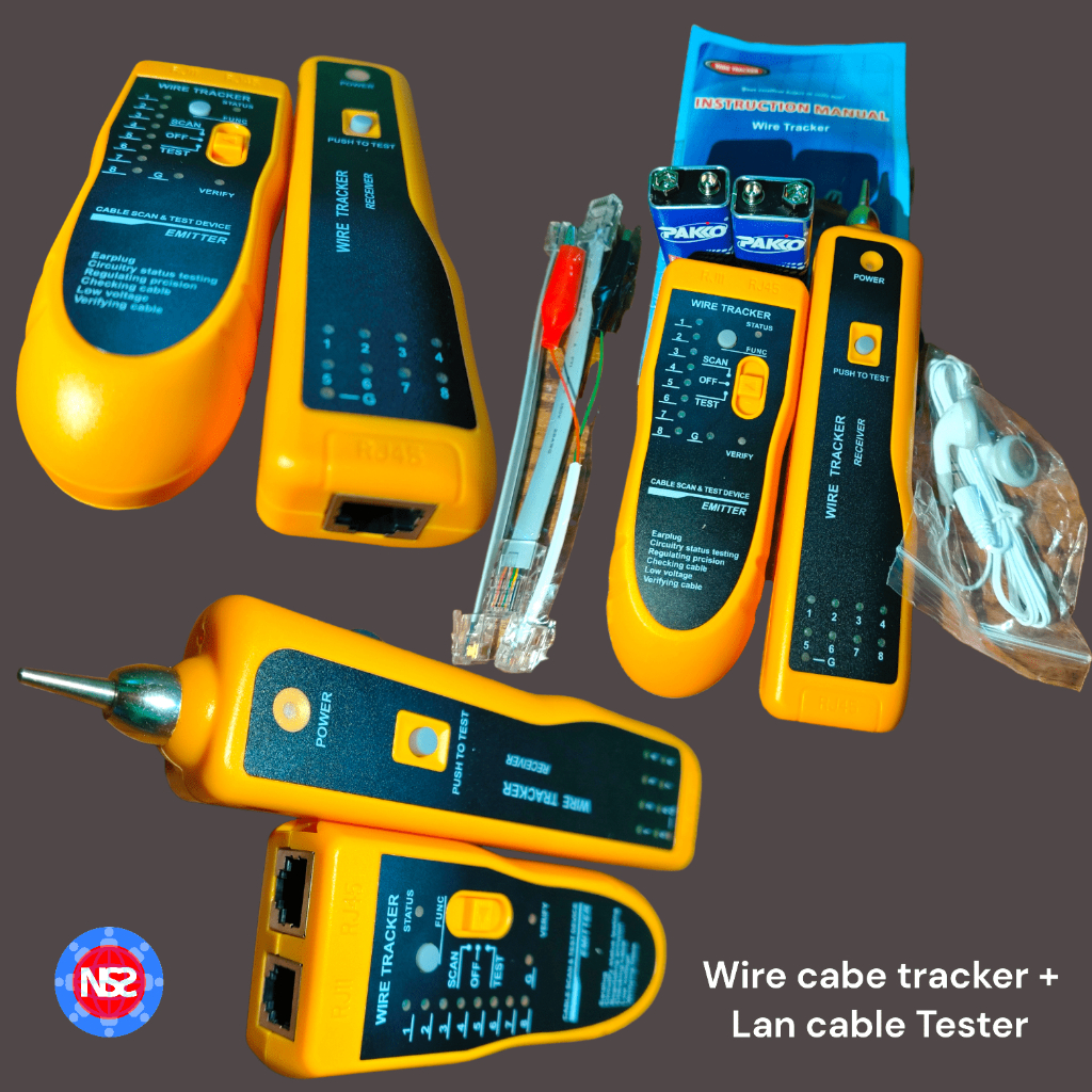 Jual wire tracker lan tester high quality / alat tes kabel lan RJ 45 RJ ...