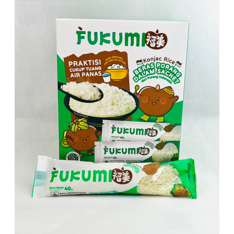 Jual FUKUMI Beras Porang Box Sachet - Shirataki/Konjac Rice | Shopee ...