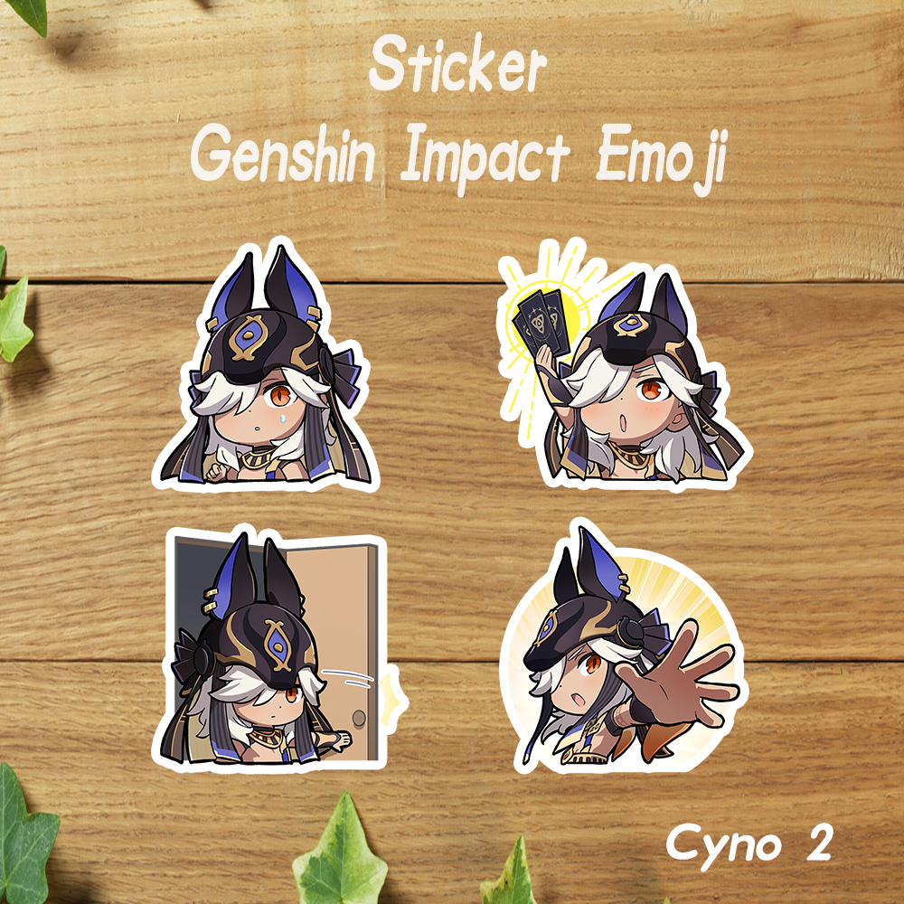 Jual Stiker Genshin Impact Emoji Sticker Vinyl / Sticker Set Genshin ...