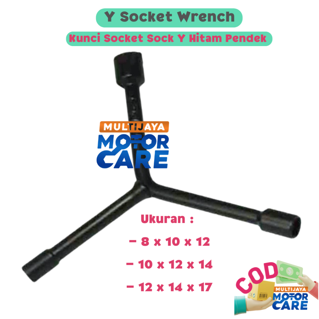 Jual Kunci Sok Y Socket Shock Y Hitam Pendek 8x10x12 - 10x12x14 ...