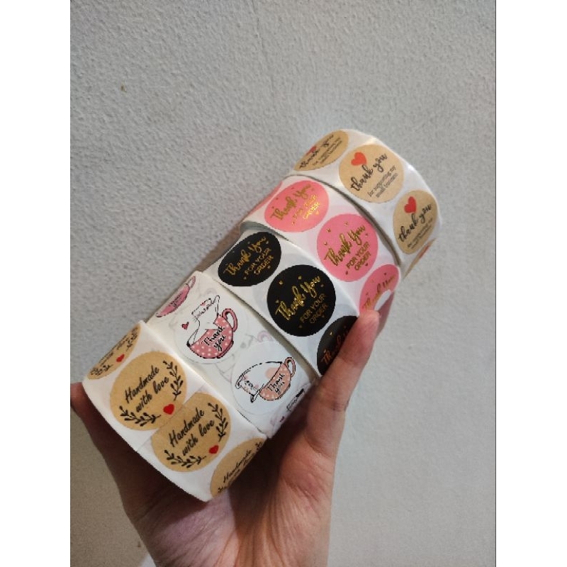Jual STICKER ROLL ISI 500 PCS | Shopee Indonesia
