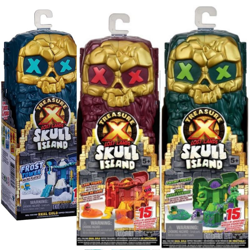 Jual Treasure x lost lands Skull island frost lava swamp tower micro ...