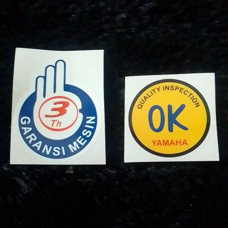 Jual Stiker Garansi mesin dan Ok yamaha | Shopee Indonesia