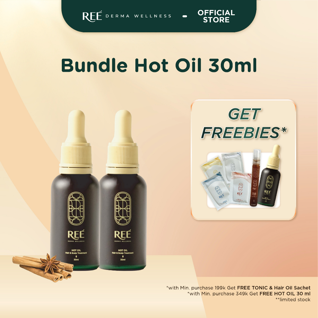 Jual Ree Derma Wellness - Bundle 2 Hot Oil Hair & Scalp Treatment 30 ml ...
