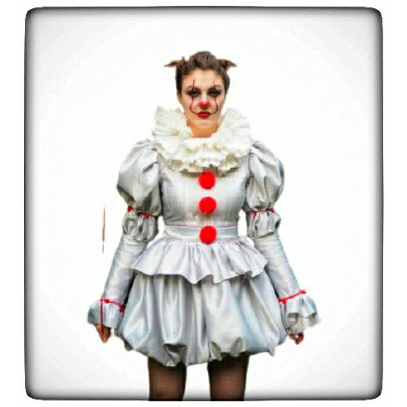 Jual kostum pennywise dewasa clown badut horror Halloween costume ...