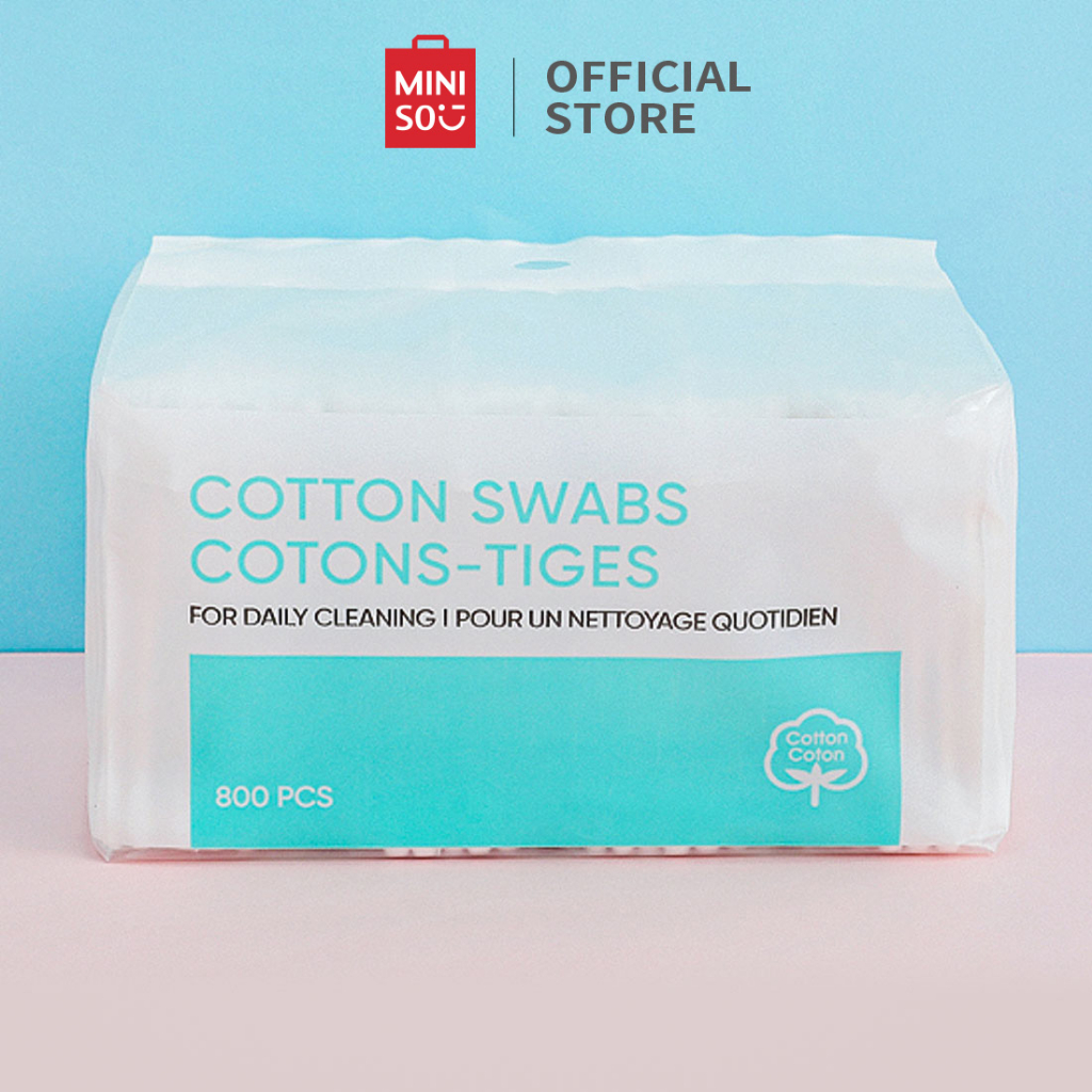 Jual MINISO Cotton Bud 800pcs Cotton Swab Katun Swabs kapas Korek ...