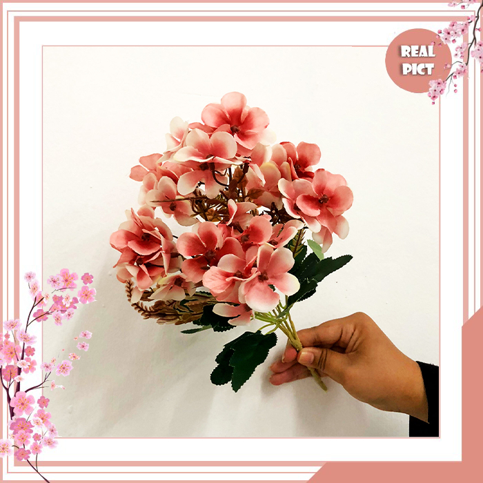Jual UNICO Bunga Tangkai Hias Bunga Hias Hydrangea Fall Season ...