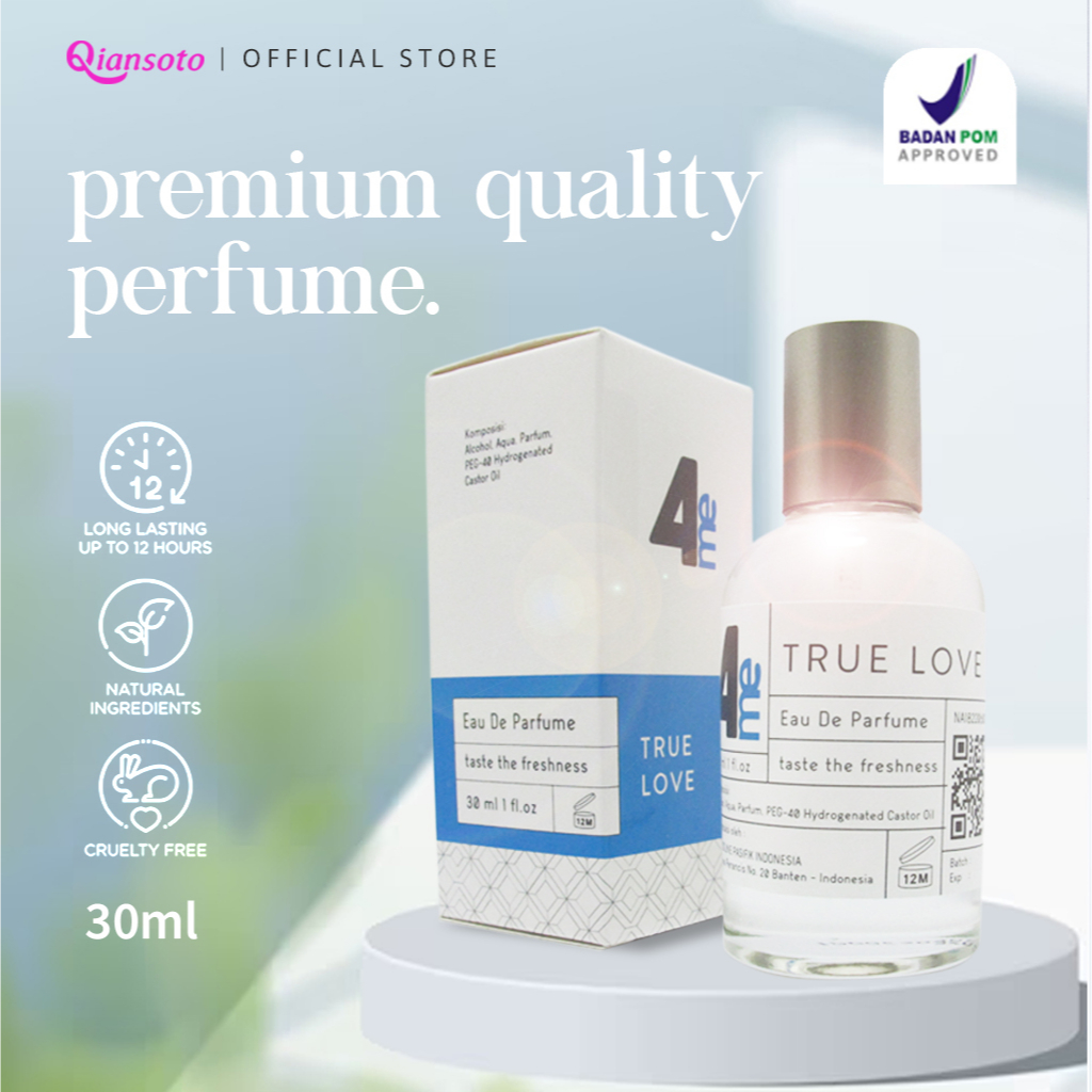 Jual 𝗤𝗜𝗔𝗡𝗦𝗢𝗧𝗢 𝗫 𝟰𝗠𝗘 𝗣𝗔𝗥𝗙𝗨𝗠𝗘 true love variant minyak wangi premium ...