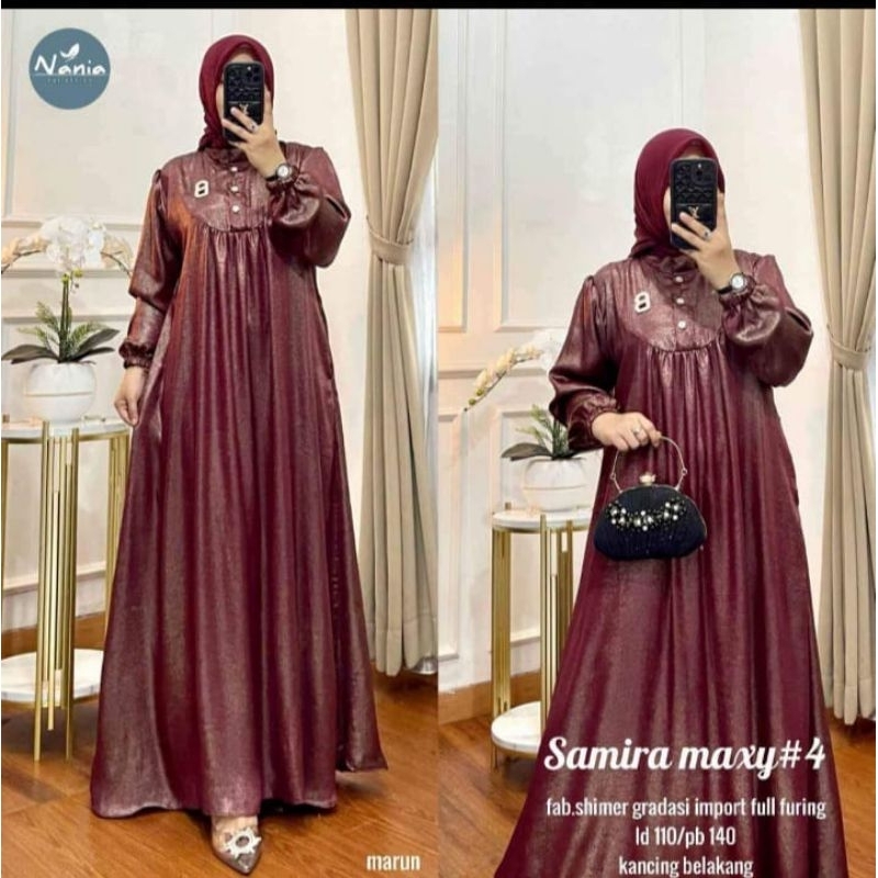 Jual SAMIRA MAXY #4 BAHAN SHIMMER SILK | Shopee Indonesia