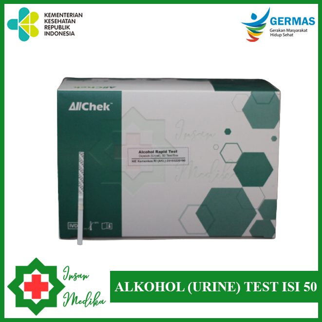 Jual Allchek Tes Alkohol Urine – Alcohol Test Strip Isi 50 | Shopee ...