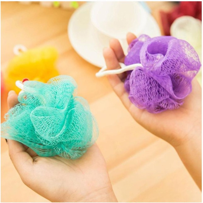 Jual Spon Shower Puff Spons Mandi Jaring Polos Spon Shower Puff Gel ...