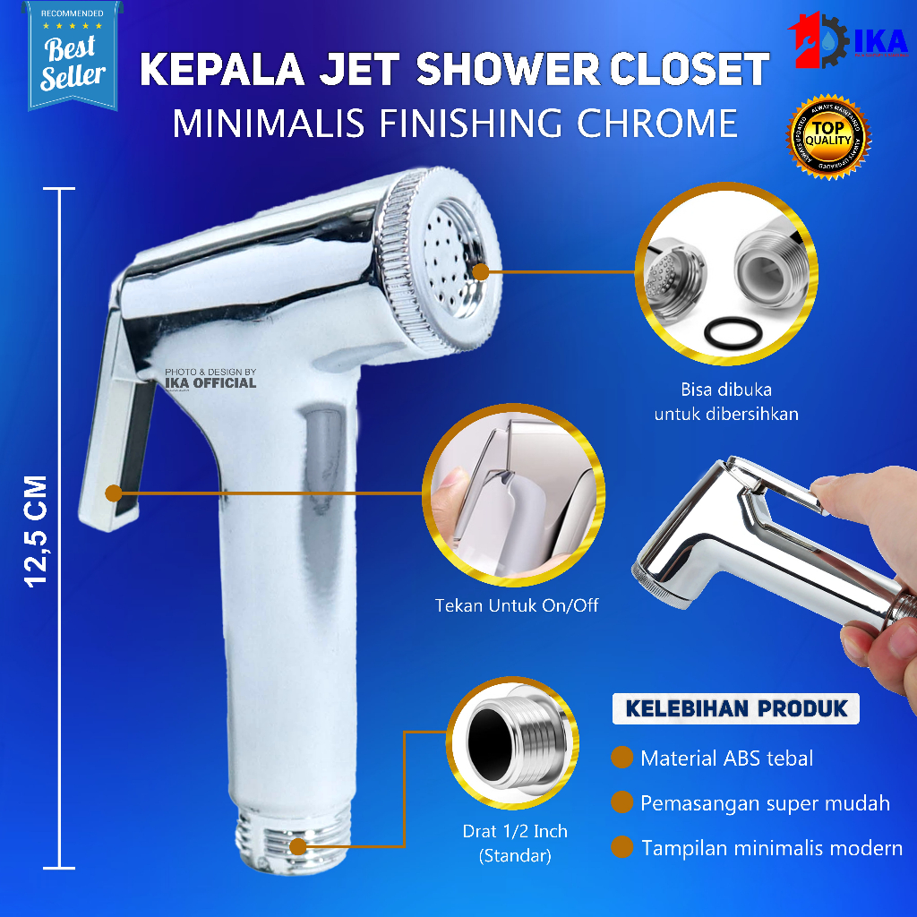 Jual Jet Shower Kloset Toilet Closet Wasser Cebok WC Semprotan Duduk Kamar Mandi Ringan Kamar ...
