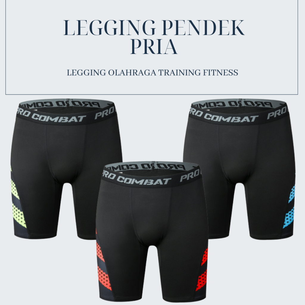 Jual Oppa Style Shop Legging Pendek Pria | Celana Pendek Stretch ...