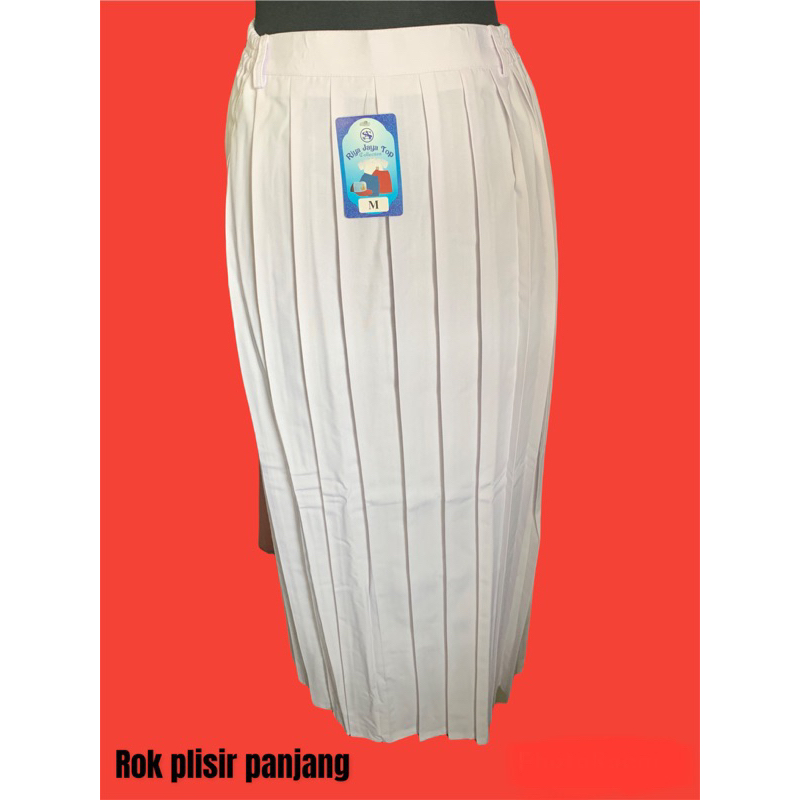Jual Rok Seragam Sekolah Rok Rempel Panjang SMP SMA Warna Abu Biru ...