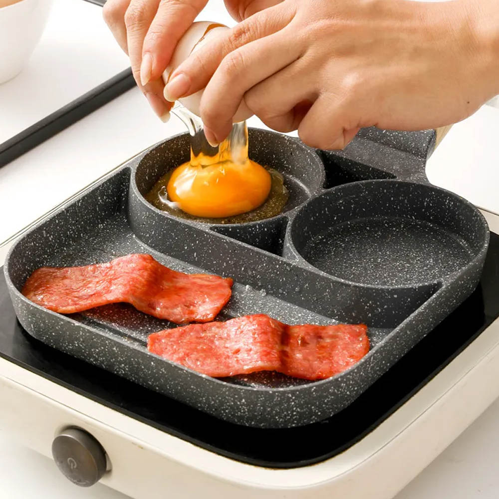 Jual Panci Teflon 3 In 1 Panci Teflon Anti Lengket Grill Fry Pan - Pan ...