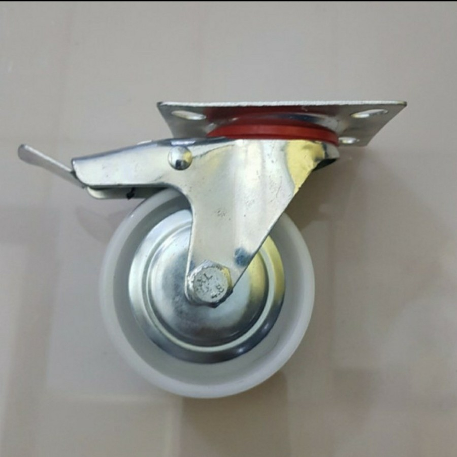 Jual Roda Nylon Teflon Nilon Roda Troly Roda Trolly Etalase Gerobak REM ...