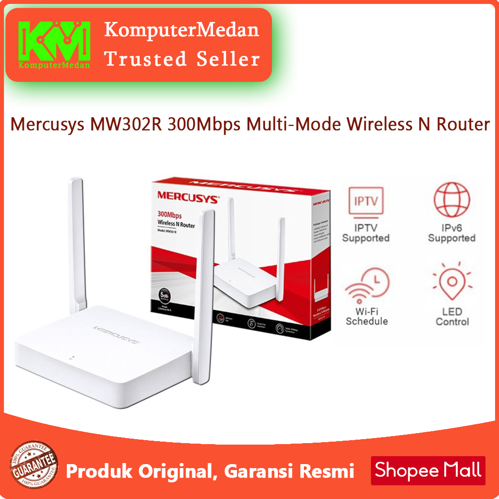 Jual Mercusys MW302R 300Mbps Multi-Mode Wireless N Router | Shopee ...