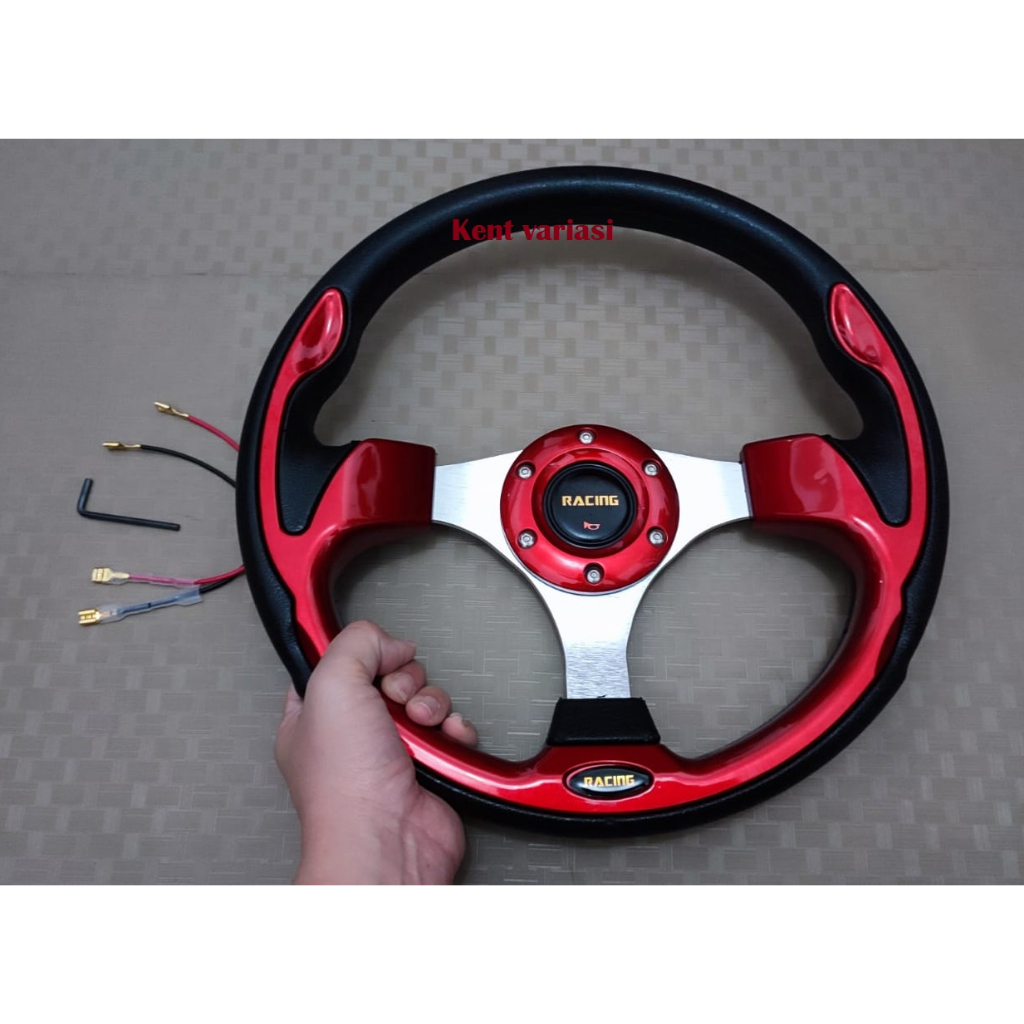 Jual Stir Tulisan Racing Mobil Universal Racing 13"inch Merah | Shopee ...