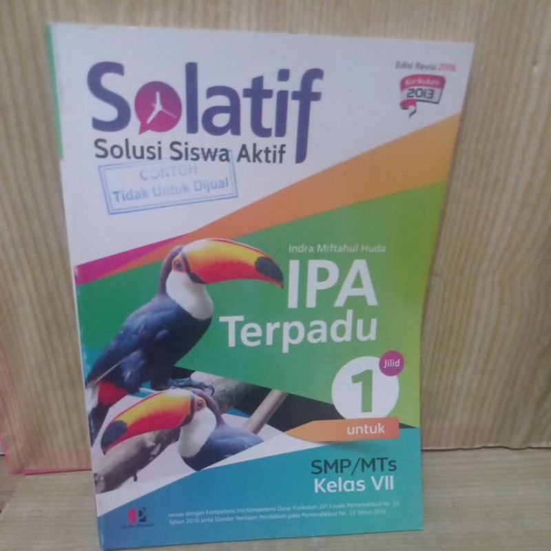Jual SOLATIF IPA Terpadu untuk SMP/MTS kelas VII | Shopee Indonesia