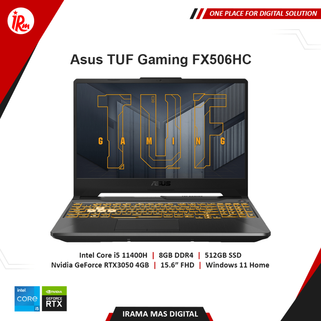 Jual ASUS TUF FX506HF CORE I5 11400H 8GB 512GB SSD 15.6 FHD RTX2050 4GB W11 | Shopee Indonesia