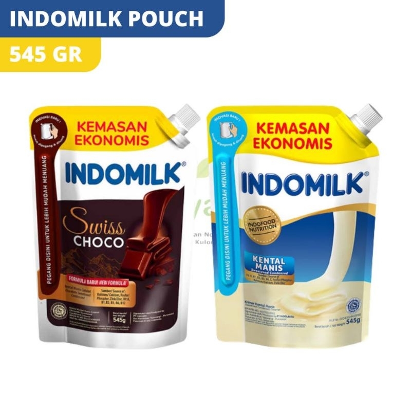 Jual Indomilk & Cap Enak Kental Manis Pouch 545gr Putih Coklat | Shopee ...