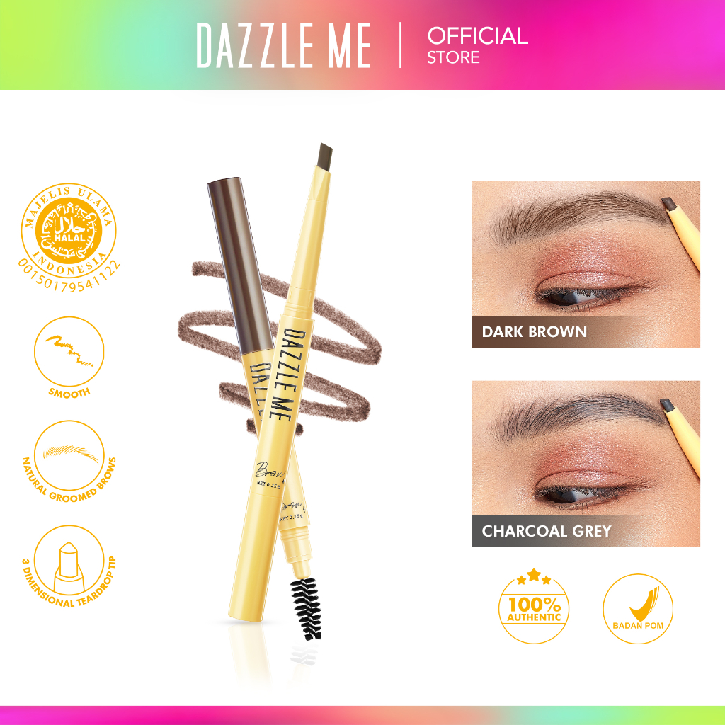 Jual DAZZLE ME Brow Likey | Automatic Eyebrow | Shopee Indonesia
