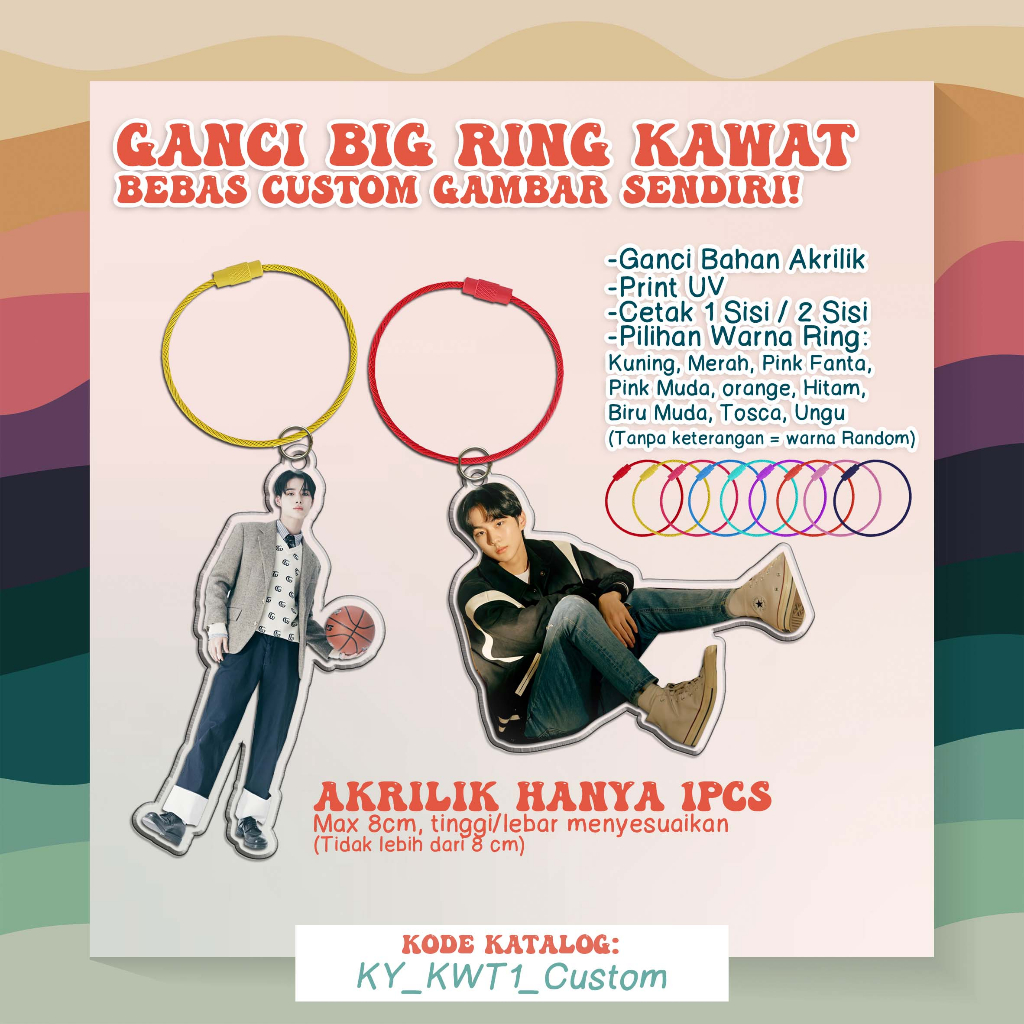 Jual [GANCI BENTUK AKRILIK / FINISHING BIG RING KAWAT / Ring besar ...