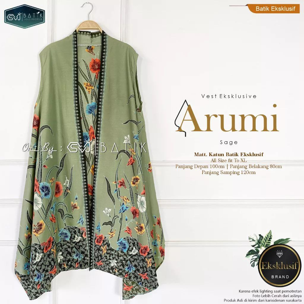 Jual VEST OUTER BATIK UNGGUL CARDIGAN LONGCARDI BATIK OUTFIT ELEGAN ...