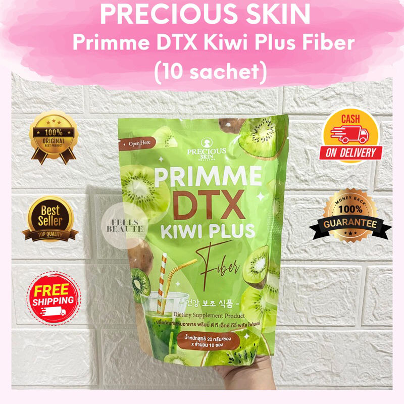 Jual Primme Kiwi DTX Plus Fiber By Precious Skin isi 10 sachet | Shopee Indonesia