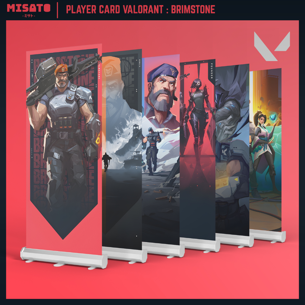 Jual Poster Player Card Valorant : Brimstone | Shopee Indonesia