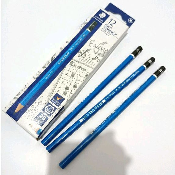 Jual 12pcs Pensil Staedtler 2b Mars Lumograph Pensil 2b 1 Pack