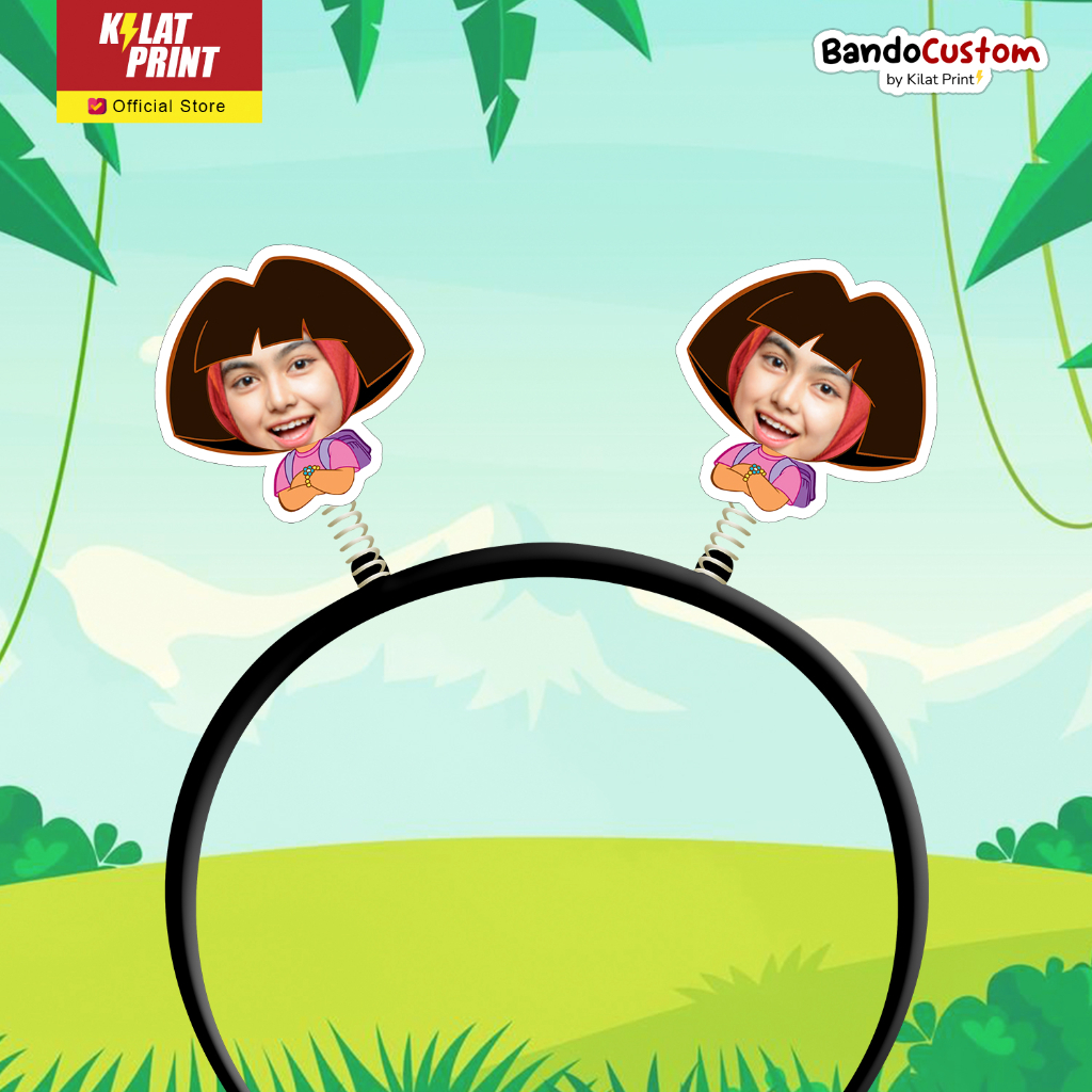Jual Custom Bando Muka Per Tuing Wisuda Ulang Tahun Happy Birthday Ala ...