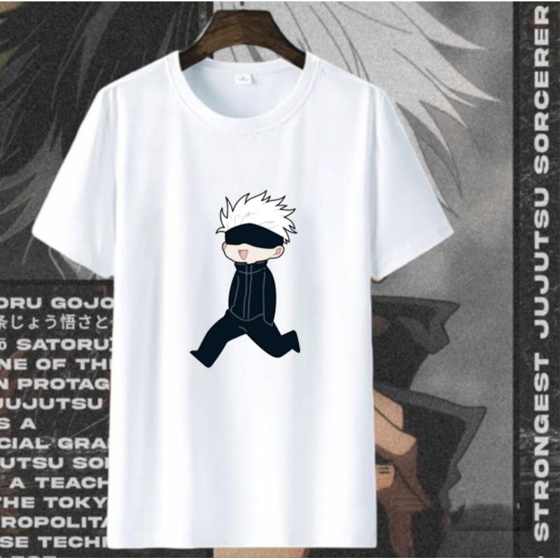 Jual KAOS OBLONG UNISEX PRINT ANIME JJUTSU KAIZEN(Gojo run) | Shopee ...