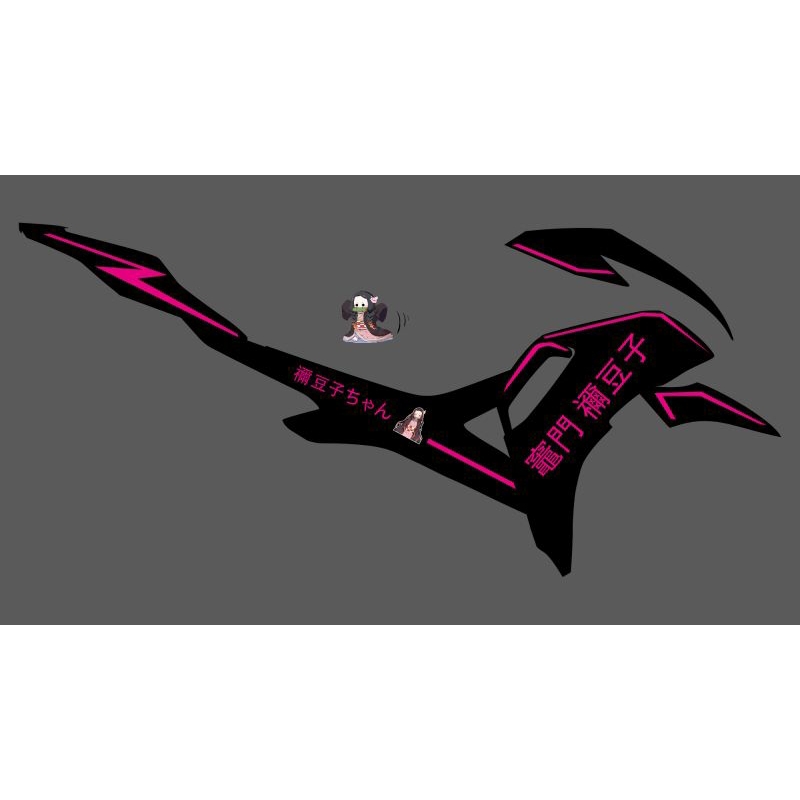 Jual STRIPING TRANSPARAN AEROX ALL NEW CONNECTED LIST ANIME FONT JAPAN ...