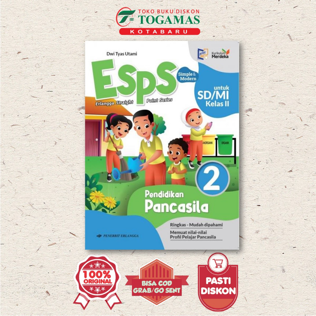 Jual KUMER KLS 2 - ESPS PENDIDIKAN PANCASILA UNTUK SD/MI KELAS II (KURIKULUM MERDEKA) 02 - DWI ...