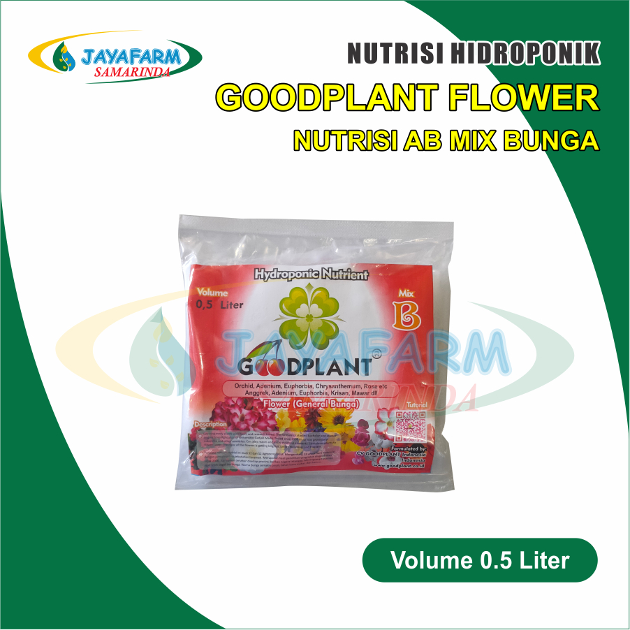 Jual Pupuk Nutrisi Hidroponik Bubuk AB Mix Goodplant Bunga ― 500 ml | Shopee Indonesia