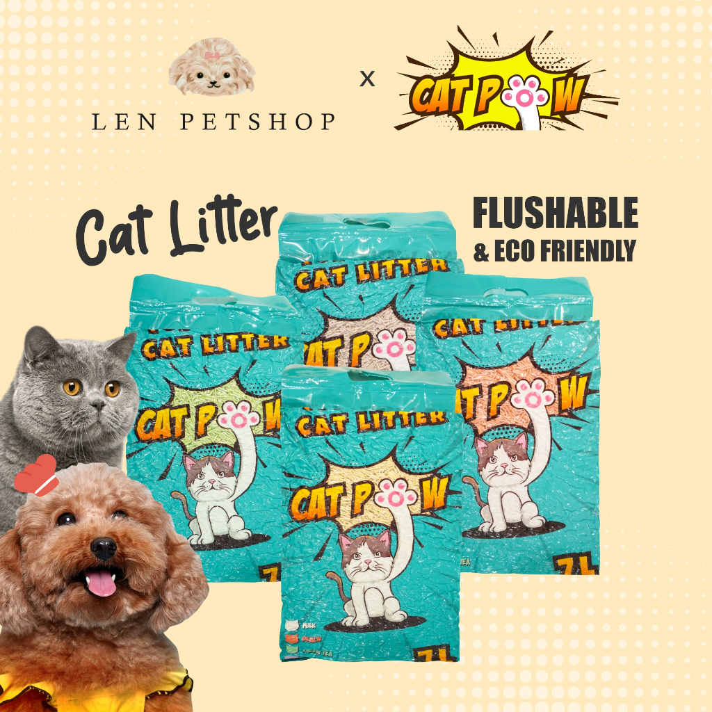 Jual CATPOW Tofu Cat Litter Pasir Kucing 7 Liter Cat Litter Box Jumbo ...