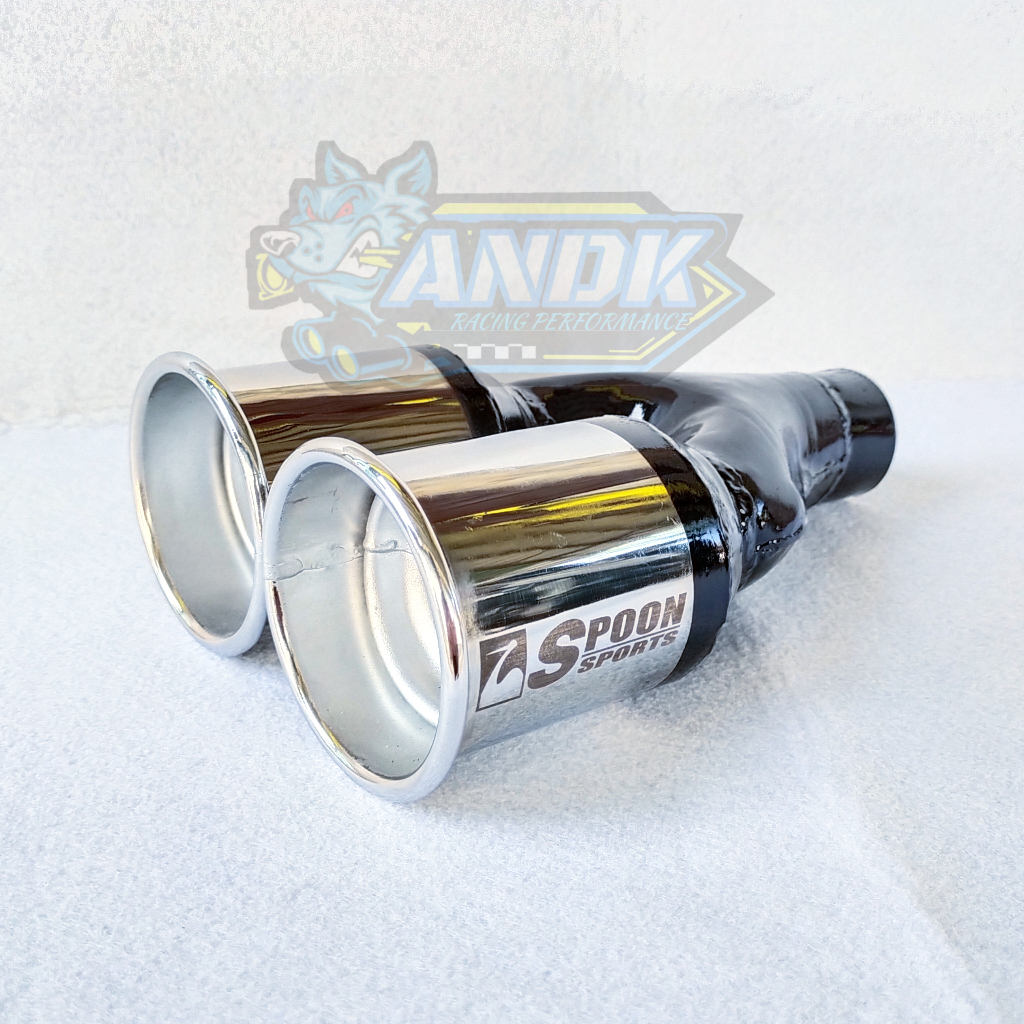 Jual KNALPOT MOBIL RACING SPOON CABANG CHROM SUARA BASS GAHAR ADEM PICK ...