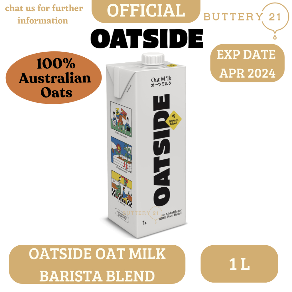 Jual OATSIDE OAT MILK BARISTA BLEND 1 L SUSU GANDUM NON DAIRY LACTOSE ...
