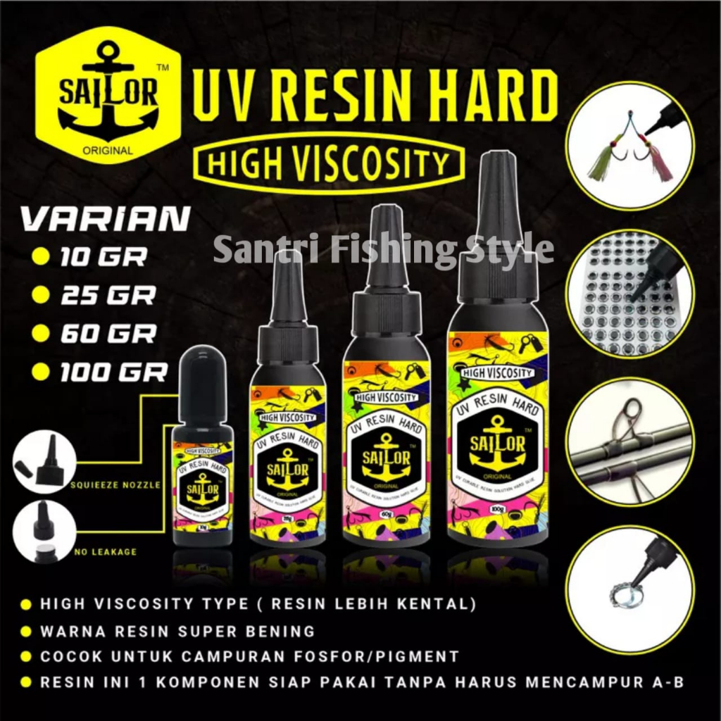 Jual Resin UV hard kental bening resin uv assist hook resin uv ligt ...