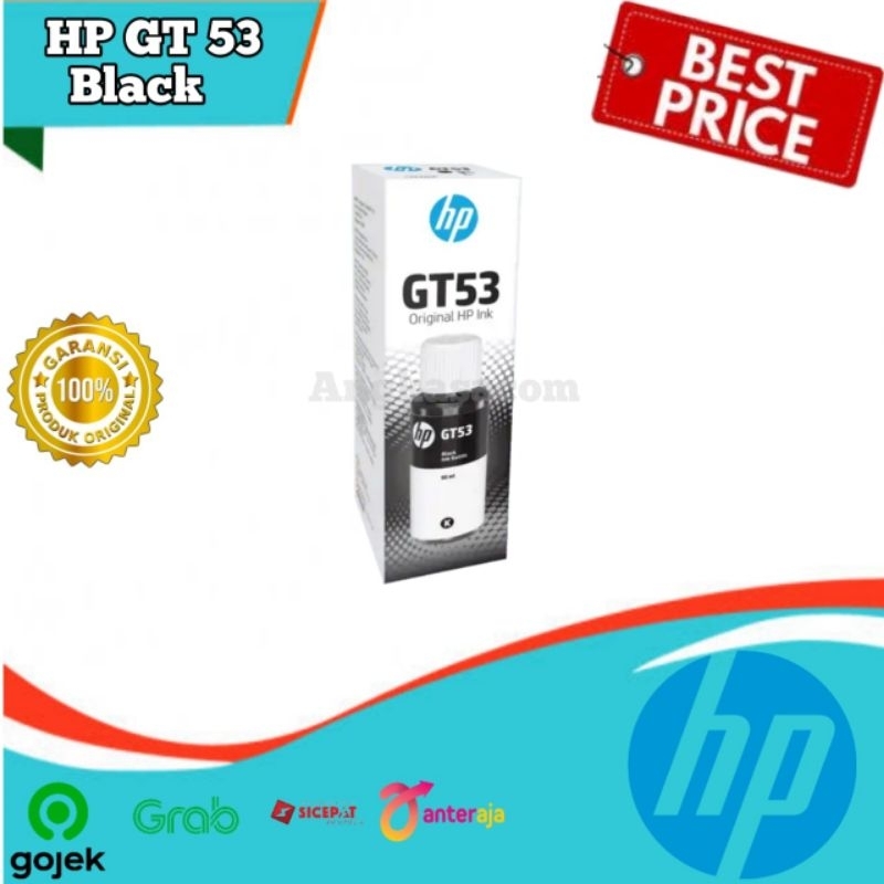 Jual Tinta HP GT53 GT 53 Black Ink Bottle Original (1VV22AA) | Shopee ...