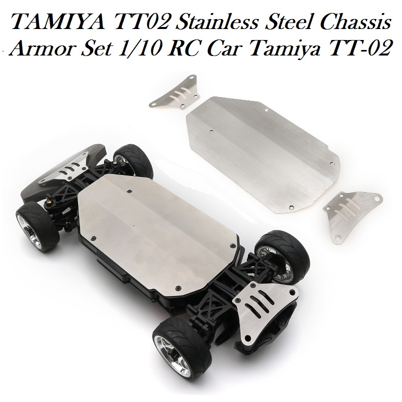 Jual TAMIYA TT02 Stainless Steel Chassis Armor Set 1/10 RC Car Tmiya TT ...