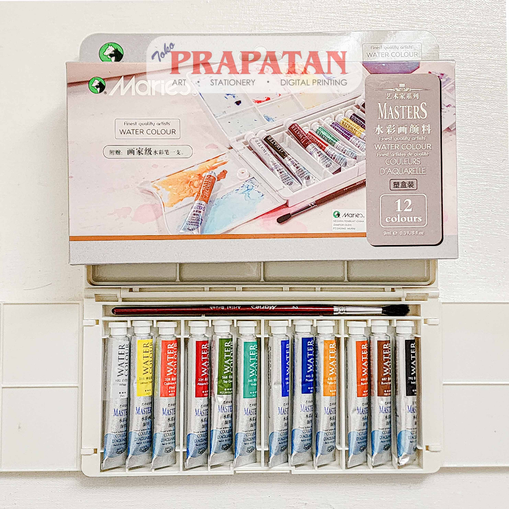 Jual Maries Masters Watercolor Set W-8012 | Cat Air Set | Shopee Indonesia