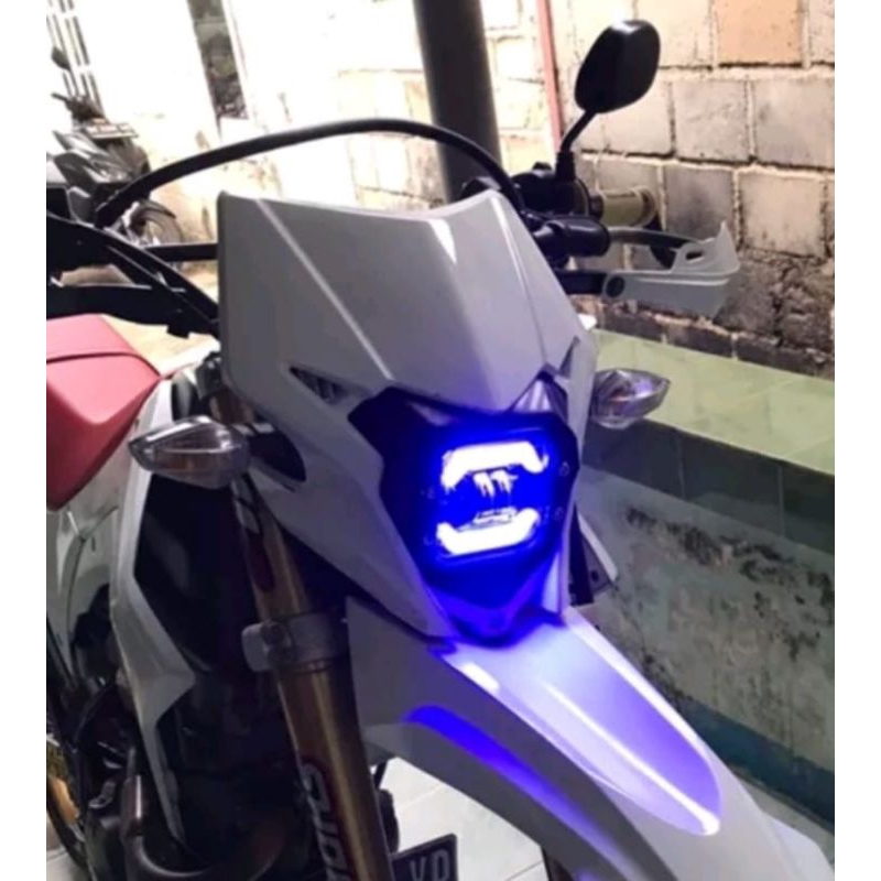Jual LAMPU DEPAN CRF 150 KLX 150 WR155R LED SATU SET COVER LAMPU PNP ...