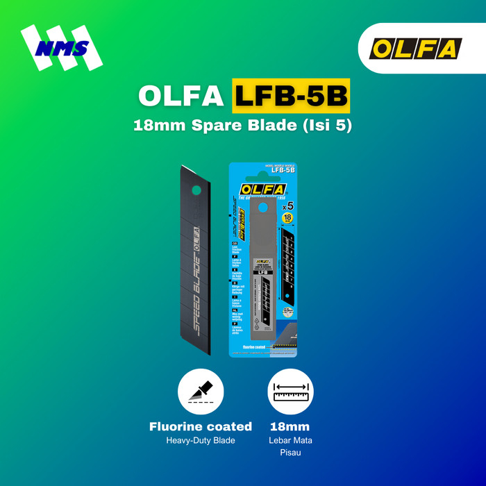 Jual OLFA LFB-5B Spare Blade (5Pcs Pack With Blister Pack) Original | Shopee Indonesia