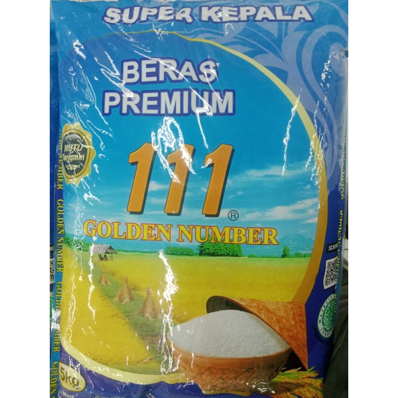 Jual BERAS GOLDEN NUMBER PREMIUM 5KG | Shopee Indonesia