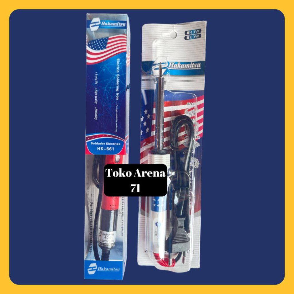 Jual Solder Listrik HAKAMITSU 40W 40 Watt Motif Amerika USA Soldering ...