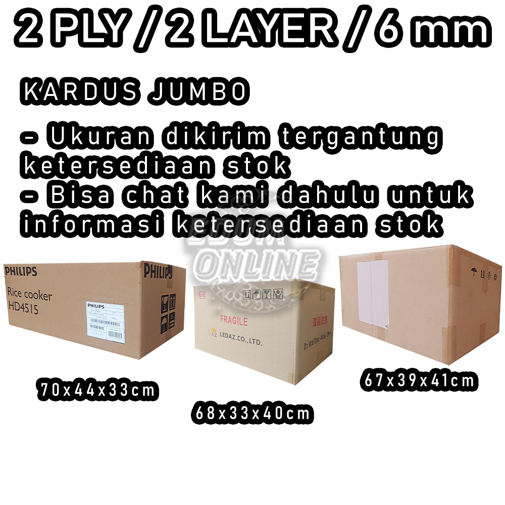 Jual Kardus Polos 2 layer 1 layer Kuat Tebal Box Pindahan Dynaplast ...