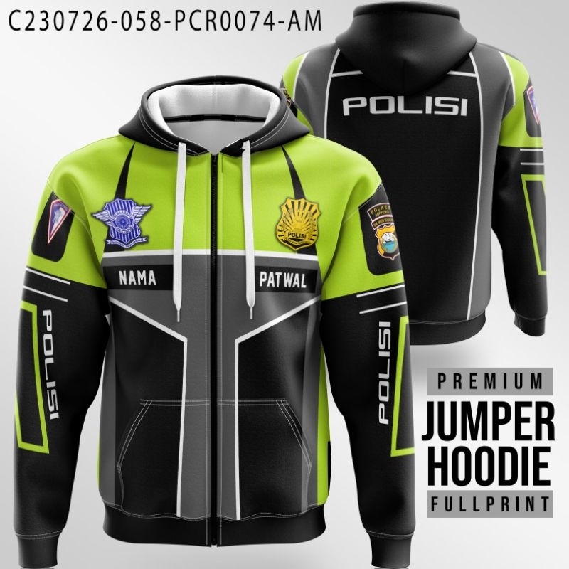 Jual Jaket Hoodie POLISI PATWAL POLANTAS REGIDENT Custom POLDA | Shopee ...