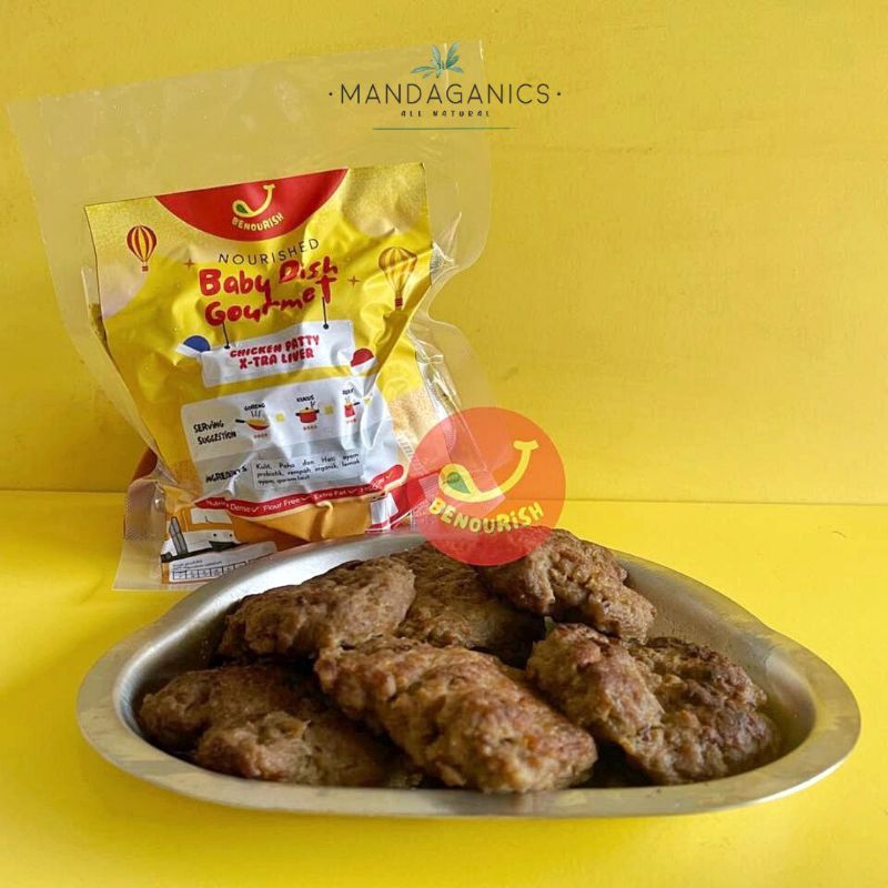 Jual BENOURISH MENU MPASI NDF XTRA LIVER CHICKEN PATTY | CHICKEN SPAM ...